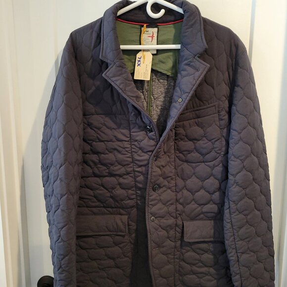 Relwen | Suits & Blazers | Relwen Quilted Trap Blazer In Navy | Poshmark